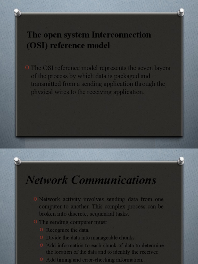 The Open System Interconnection (OSI) Reference | PDF | Osi Model | Computer Network