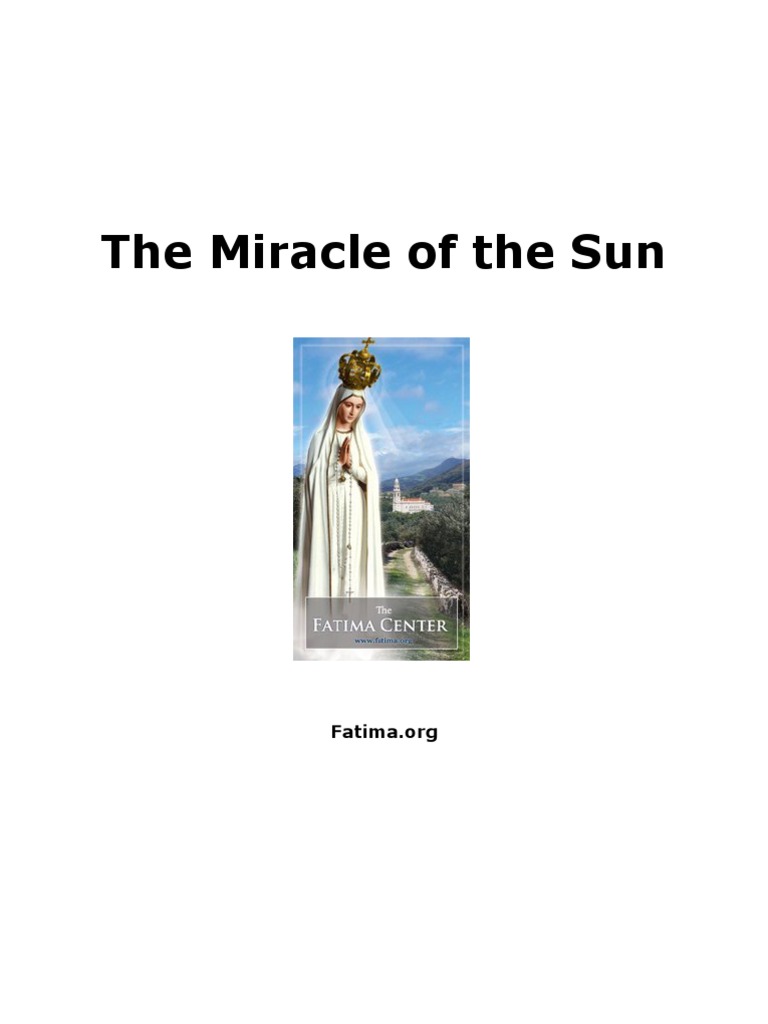 The Miracle of The Sun | PDF | Miracle | Mary (Mother Of Jesus)