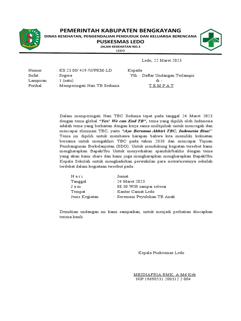 SURAT Undangan ZOOM MEET | PDF