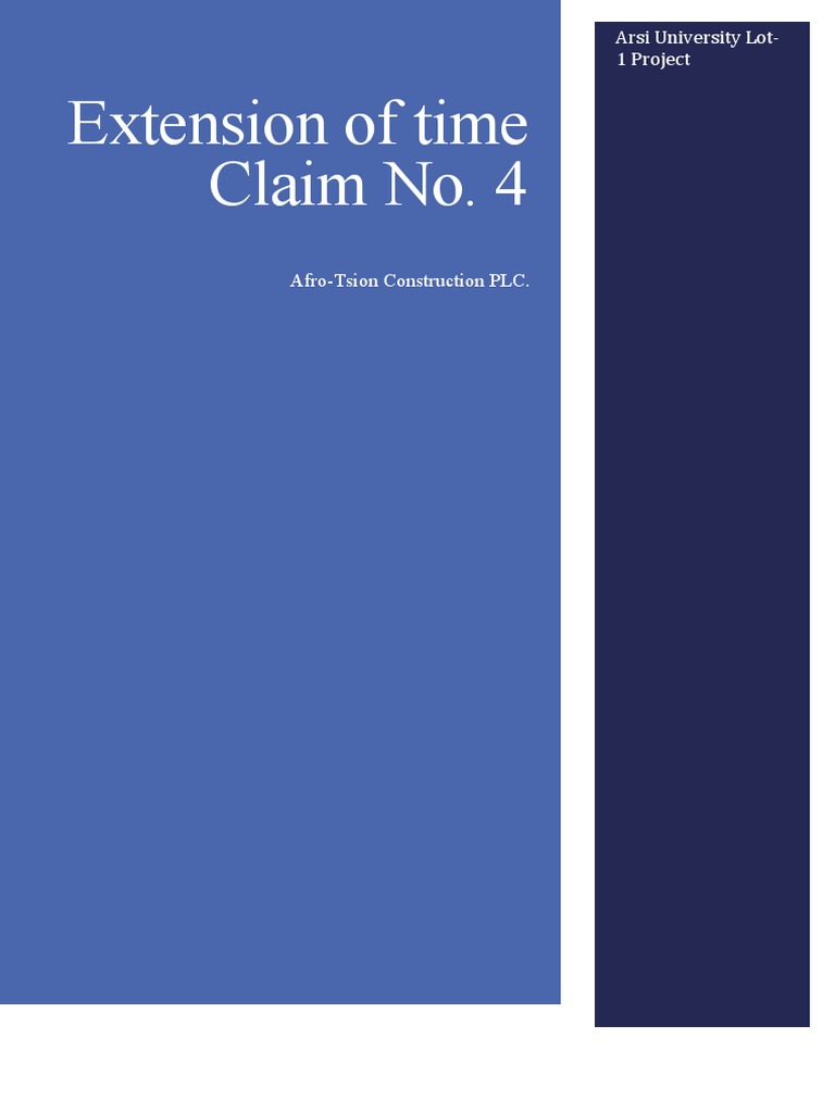 Extension of Time Claim For Building Project (Delay Analysis and Claim ...