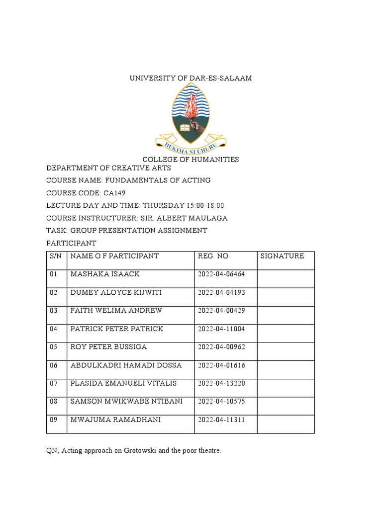 Grotowski Poor Theatre | Download Free PDF | Cognitive Science