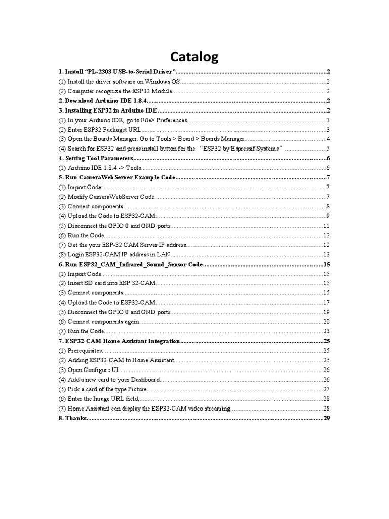 Tutorial (Read Me First) ESP-Cam | PDF | Integrated Development ...