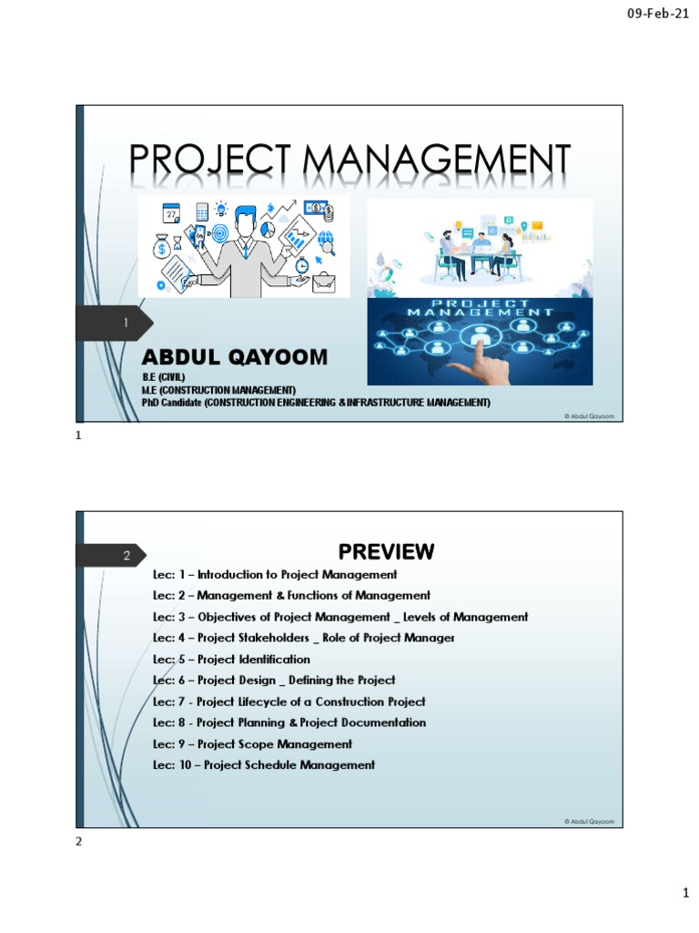 Lec 10 - Project Schedule Management | PDF | Project Management | Information Management