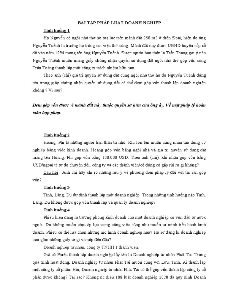 Tinh Huong LDN | PDF