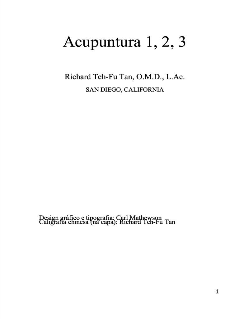 Metodo Equilibrio DR Tan LIVRO TRADUZIDO | PDF | Meridiano (acupuntura ...