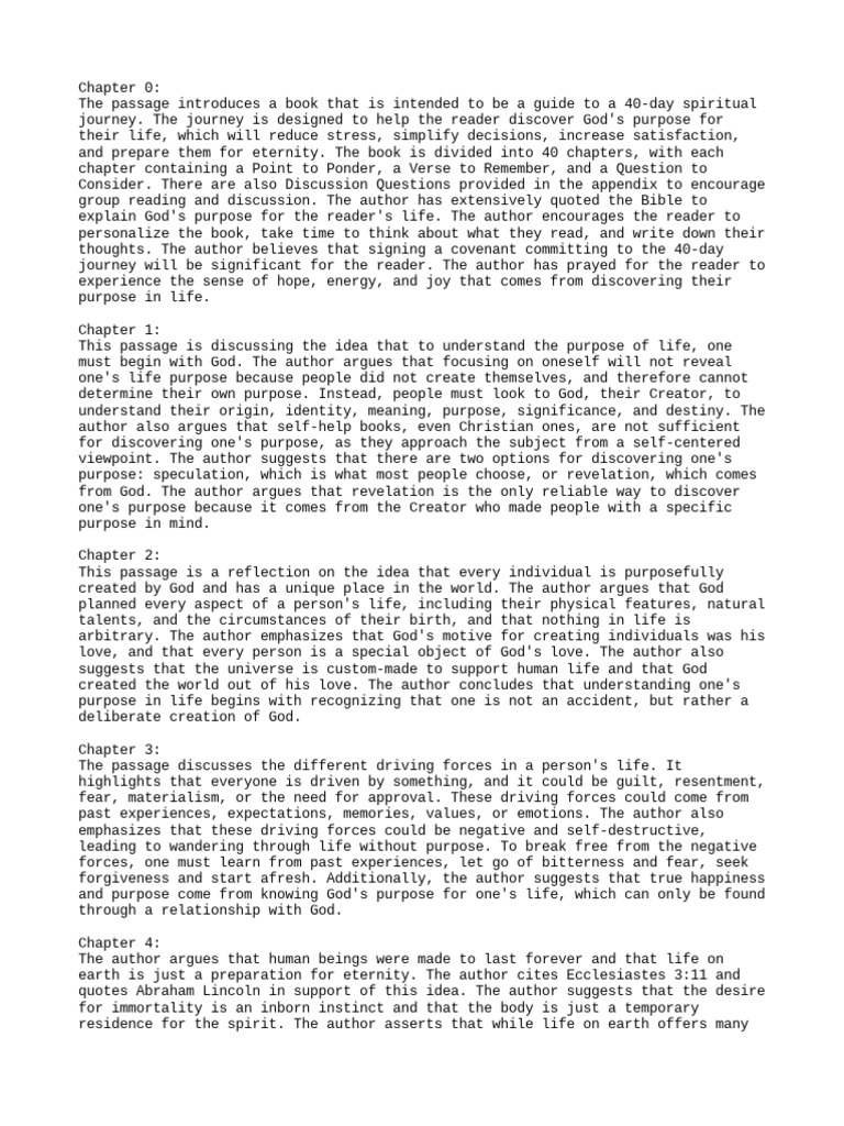 Discovering God's Purpose: A 40-Day Guide | PDF | God | Glory (Religion)