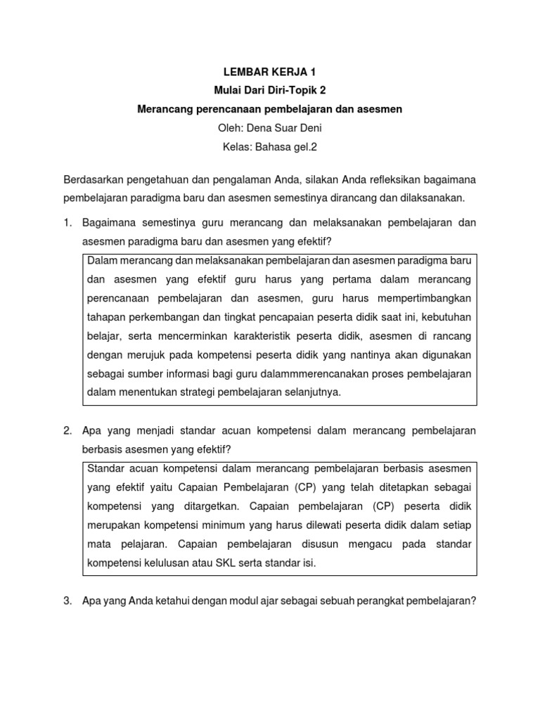 PPAE-MULAI DARI DIRI-Topik2 | PDF