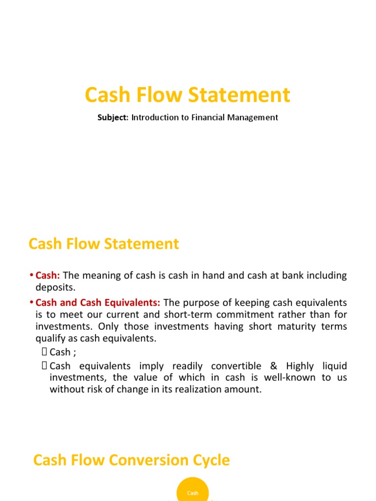 3 Cash Flow System | PDF