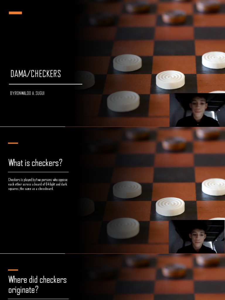 Dama/Checkers: By:Ronwaldo A. Sugui | PDF
