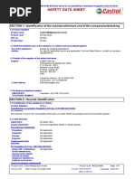 Castrol BioStat 100 MSDS | PDF | Occupational Safety And Health