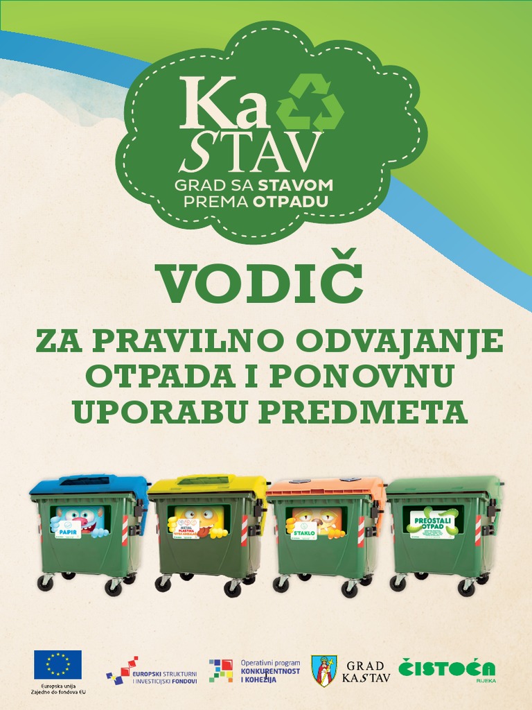 Vodic: Za Pravilno Odvajanje Otpada I Ponovnu Uporabu Predmeta | PDF