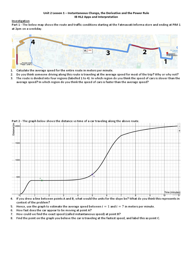 Unit 2 Lesson 1 - Instantaneous Change, The Derivative and The Power ...