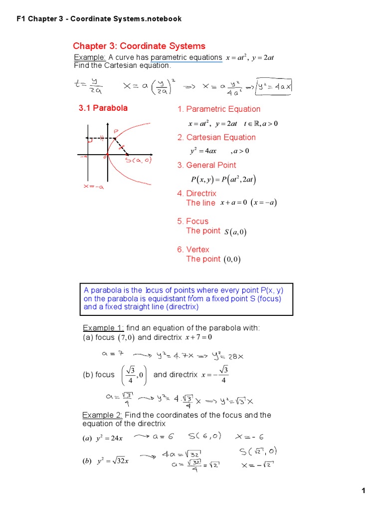 F1 Chapter 3 - Coordinate Systems | PDF | Differential Geometry ...