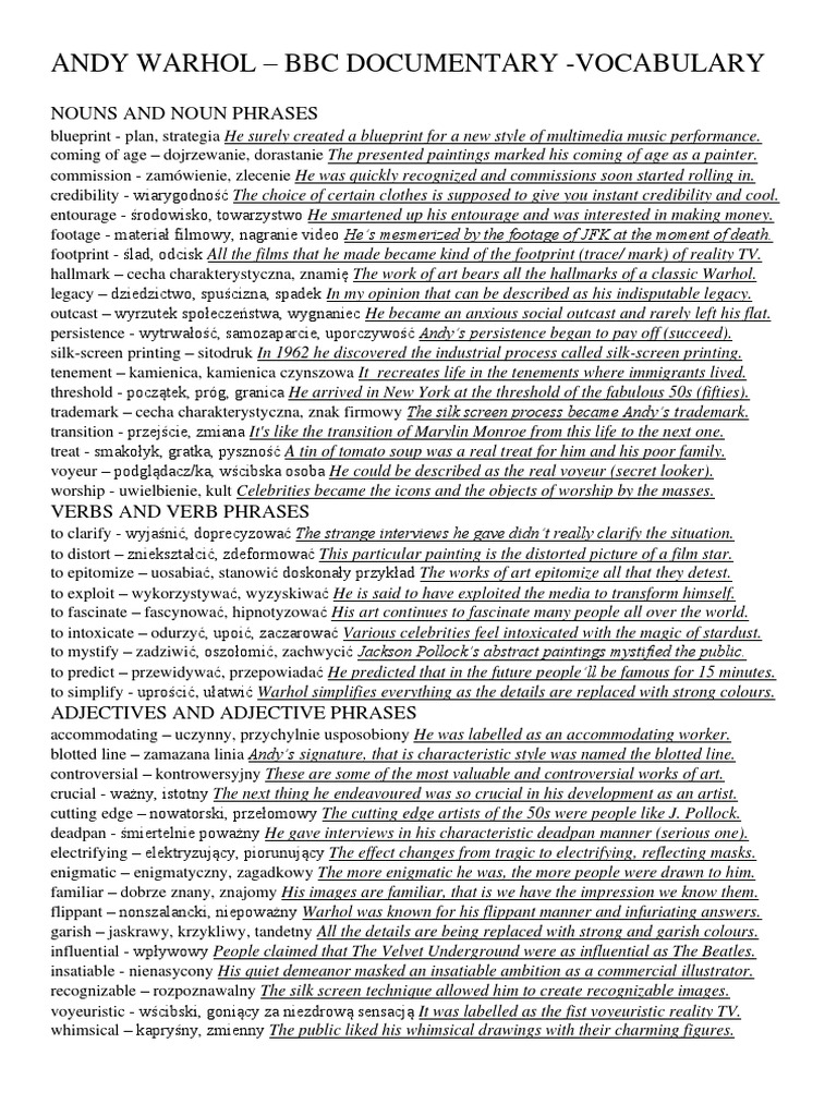Voc List PDF