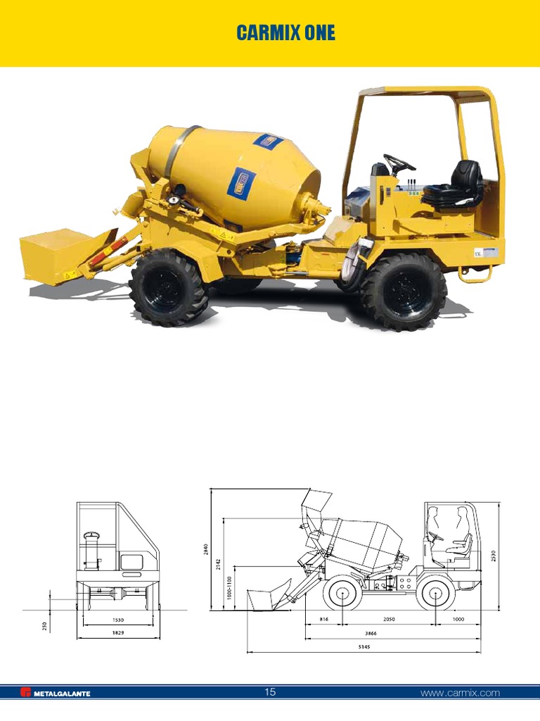 CARMIX ONE 1m3 | PDF | Brake | Steering