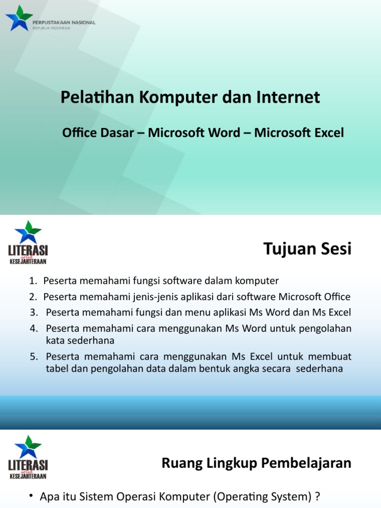 Sesi 3 Pengantar Ms Office, Word, Excel | PDF | Seni