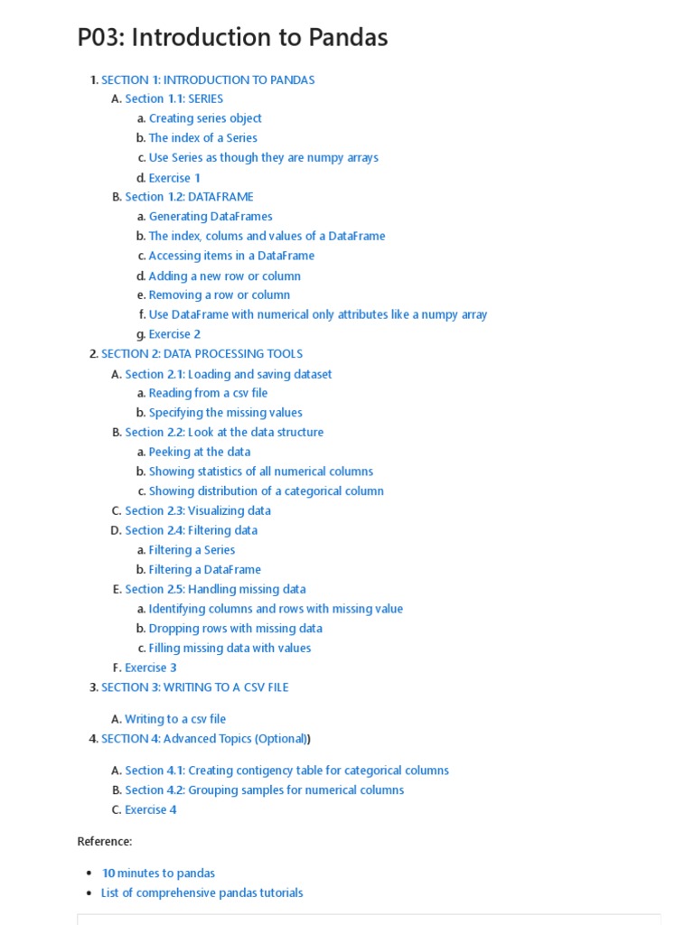 P03 Introduction To Pandas Ans | PDF | Comma Separated Values | Data
