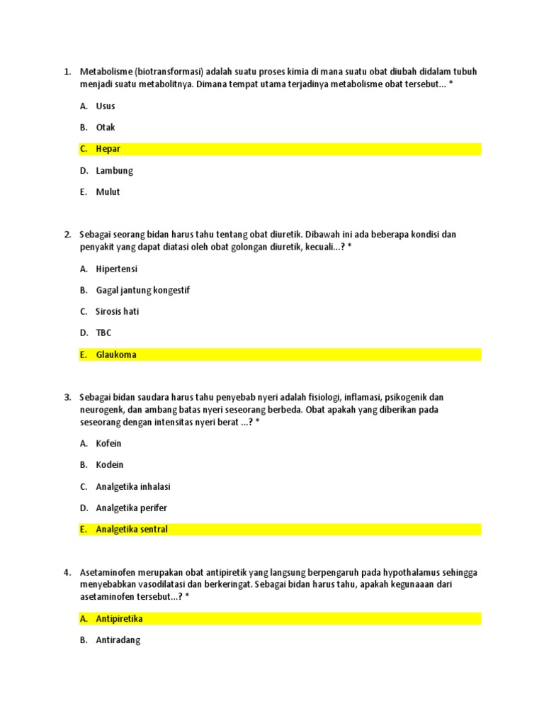 UTS FARMAKOLOGI Lengkap | PDF | Kesehatan Holistik | Sains & Matematika