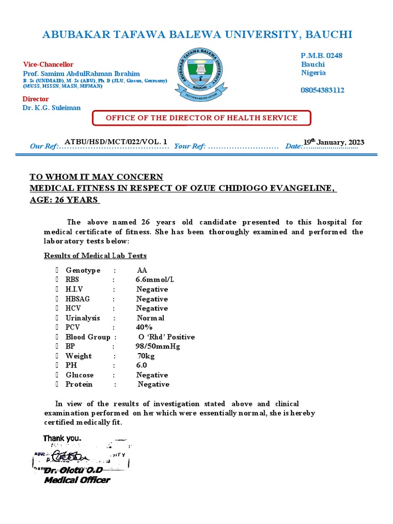 Abubakar Tafawa Balewa University, Bauchi | PDF