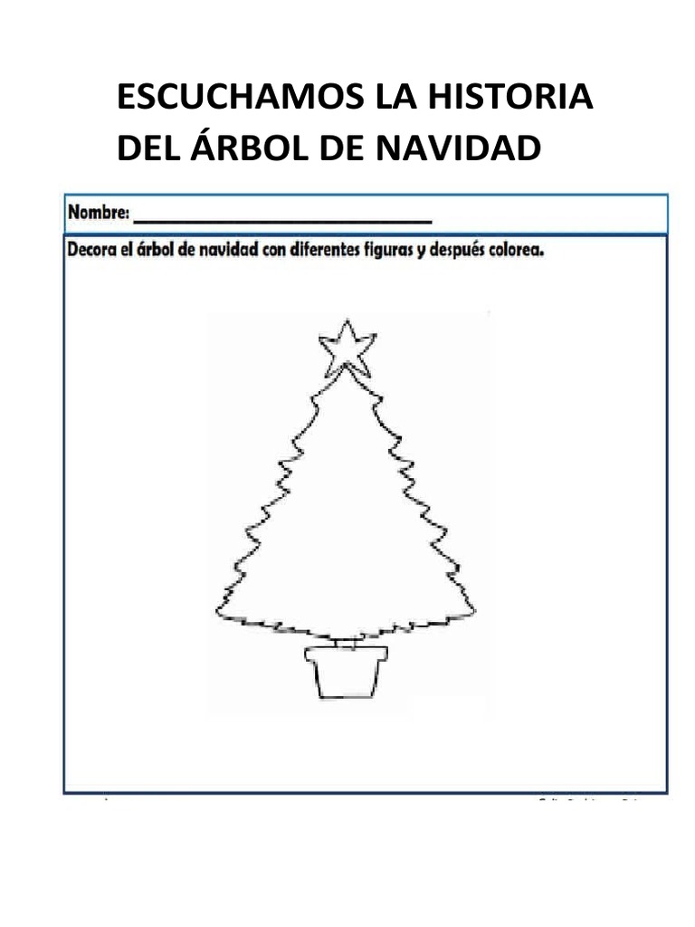 Escuchamos La Historia Del Árbol de Navidad | PDF