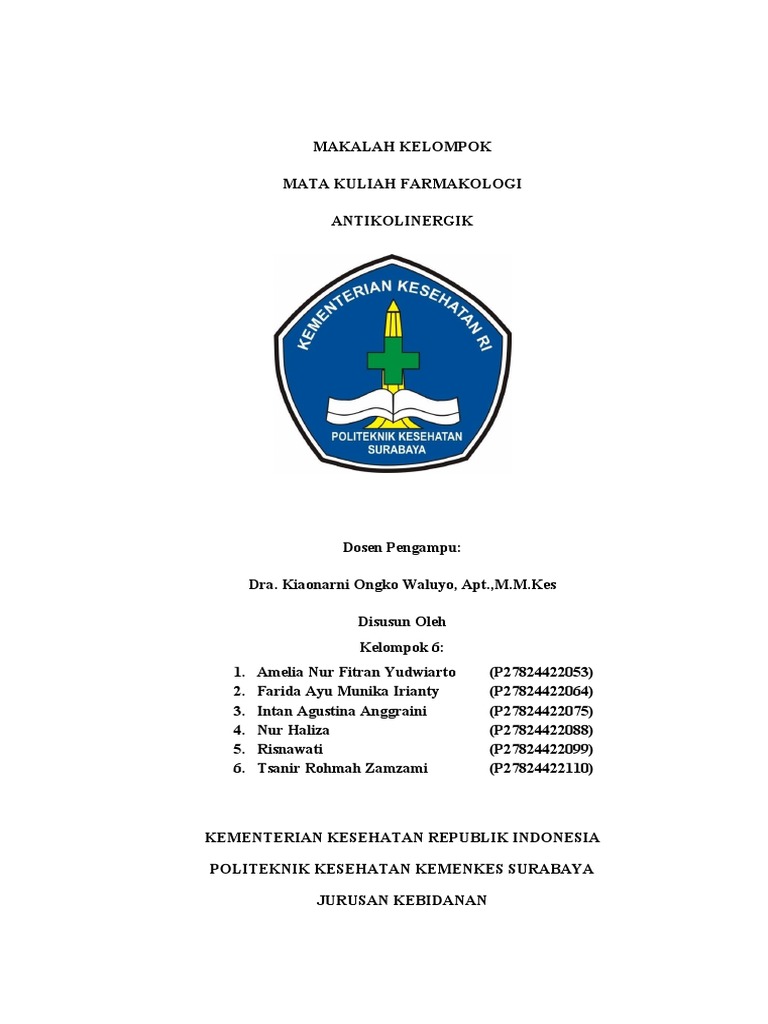 Antikolinergik: Definisi dan Penggunaan | PDF