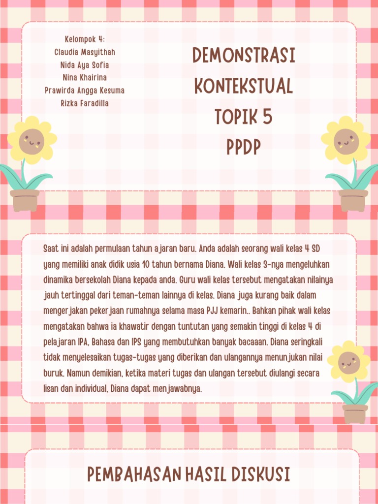 Demonstrasi Kontekstual T5 PPDP | PDF