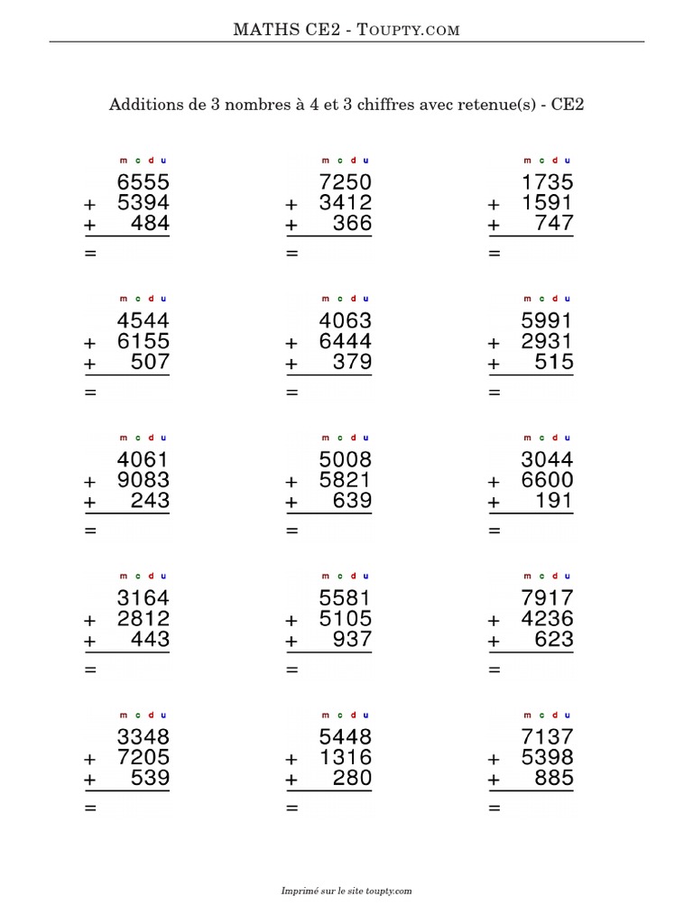 Addition Ce2 20 | PDF