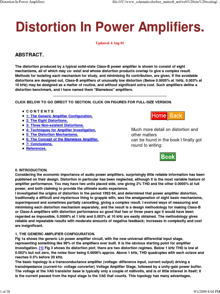 Distortion in Power Amplifiers | PDF | Amplifier | Distortion