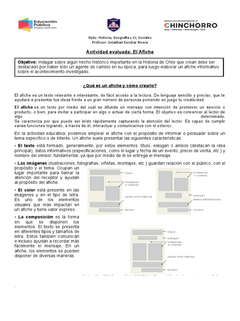 Actividad Afiche 4 Año E | PDF | Póster