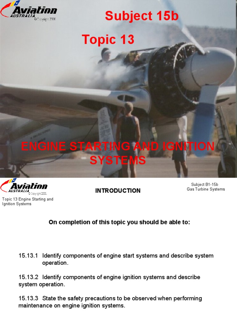 B1-15b 15.13-Engine Starting and Ignition Systems | PDF | Engines | Clutch