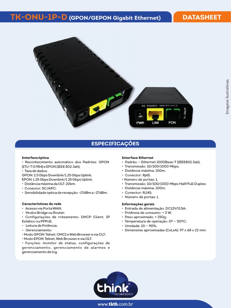 TK-ONU-1P-D: Datasheet | PDF