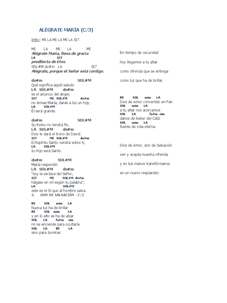 Alégrate María | PDF