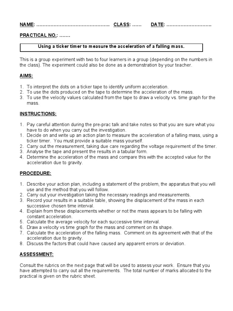 'G' by Ticker Tape | PDF | Acceleration | Educational Assessment