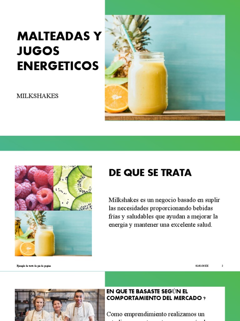 Malteadas y Energeticos | PDF