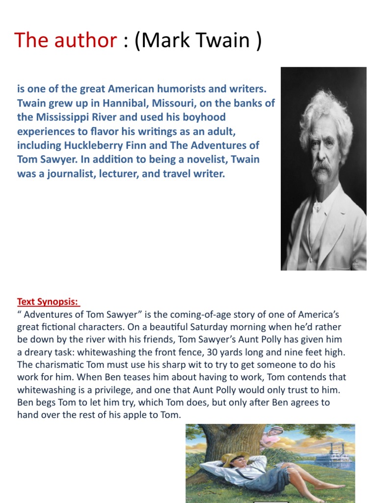 The Adventure of Tom Sawyer | PDF