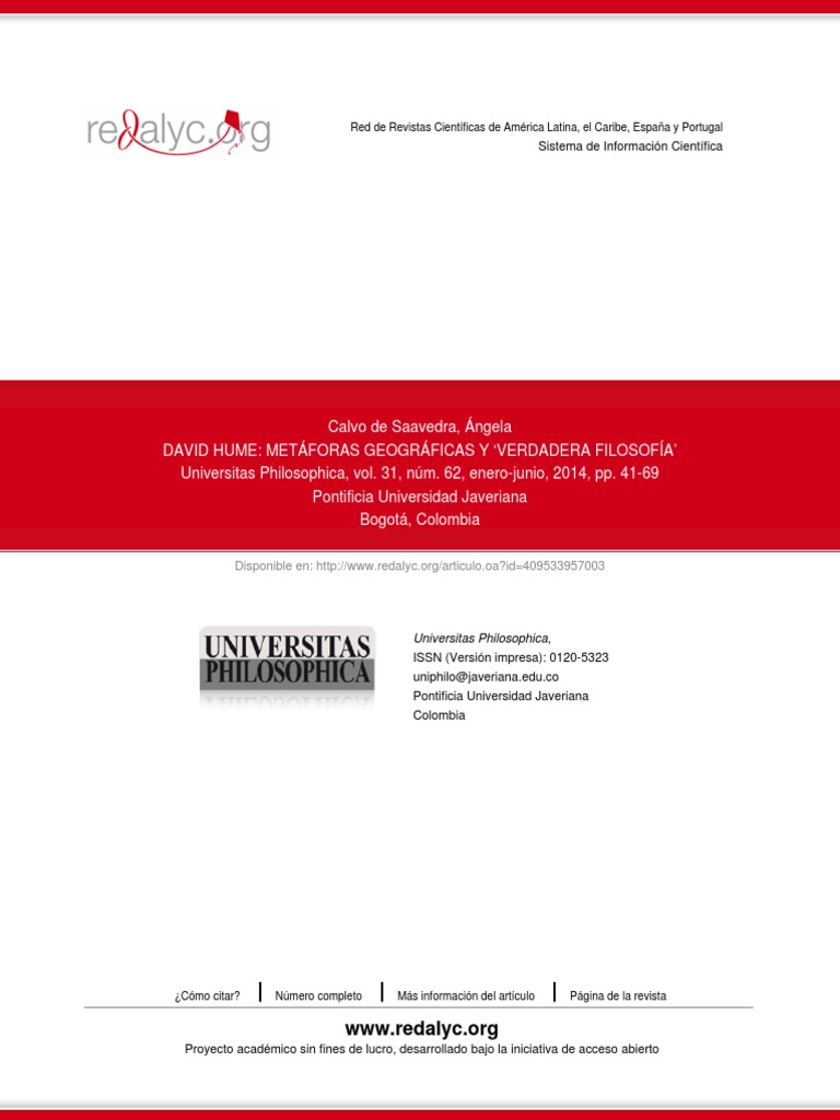 Angela Calvo - David Hume Metáforas Geográfica y Verdadera Filosofía ...