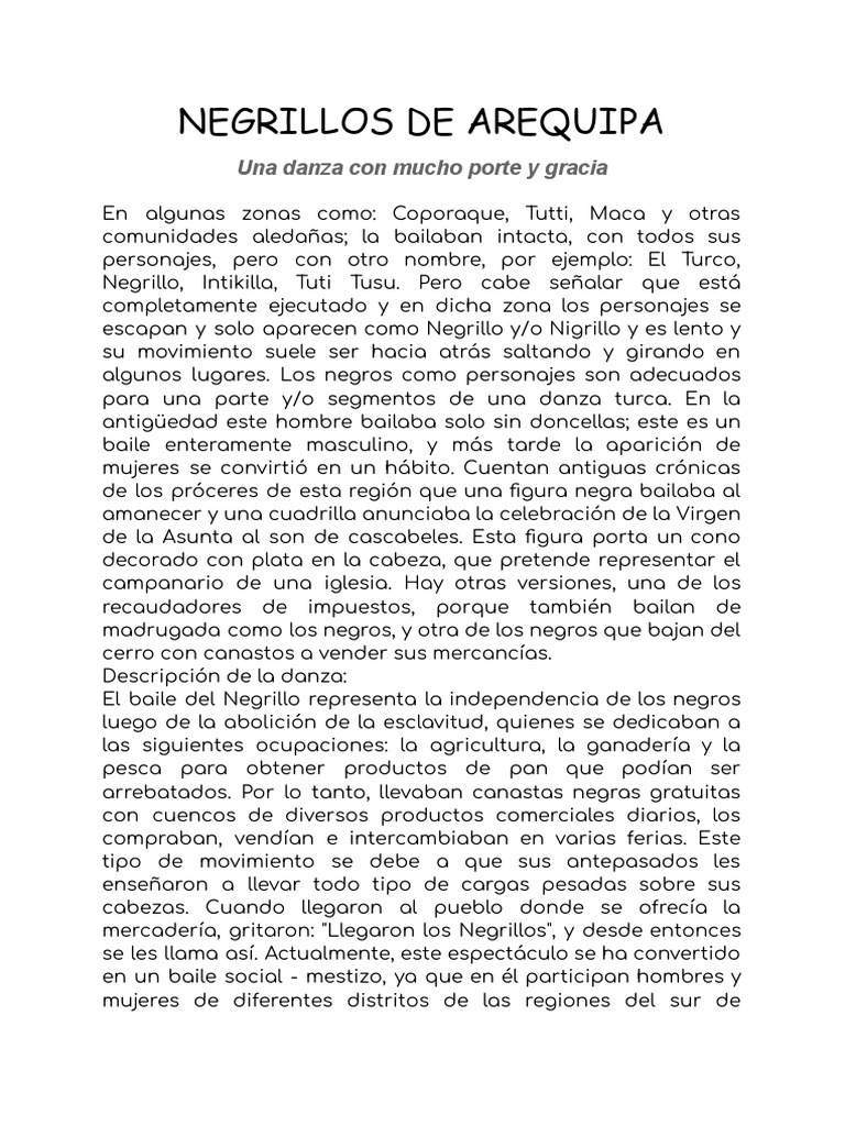 Top 10 Danzas Del Perú Investigación Y Analisis Pdf