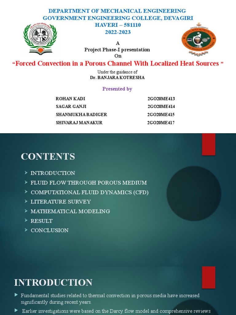 Forced Convection in A Porous Channel With Localized Heat Sources | PDF ...
