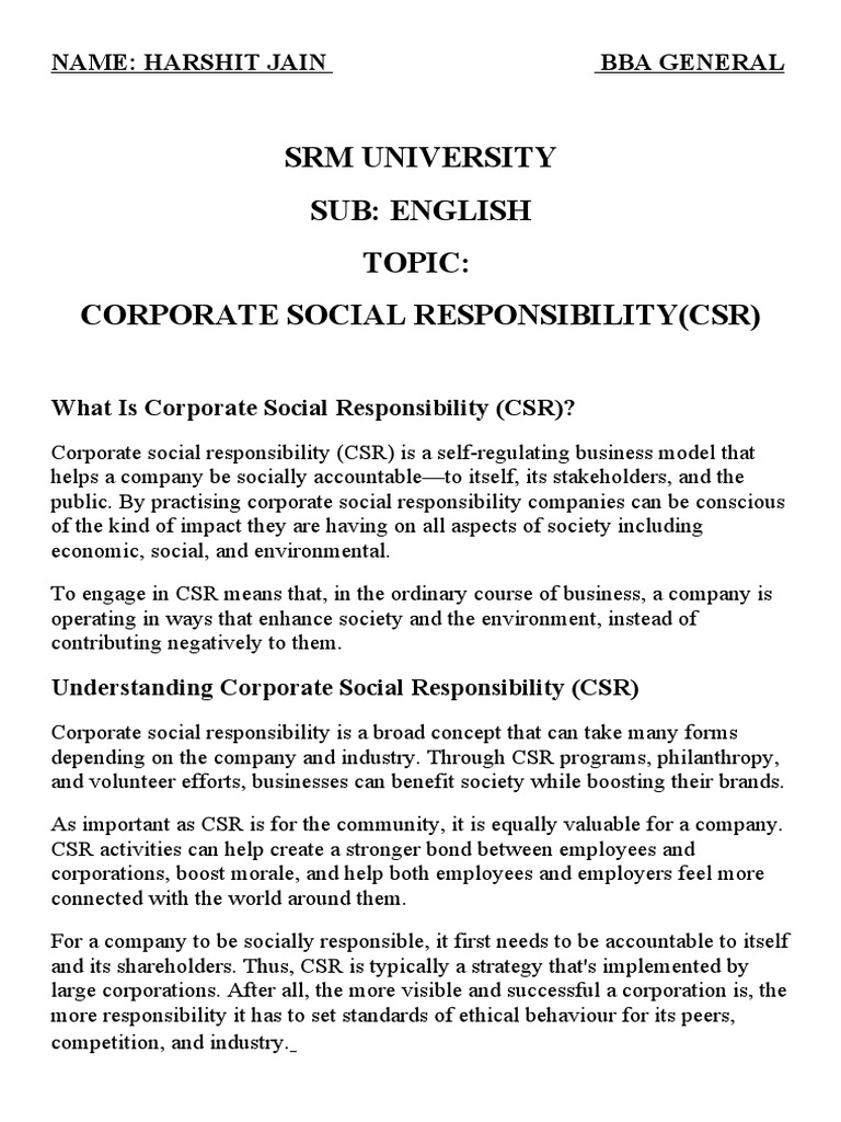 CSR Policy | PDF | Corporate Social Responsibility | Apple Inc.