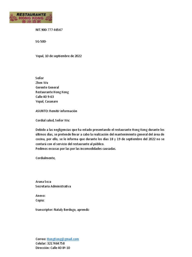 Remitir Informacion | PDF