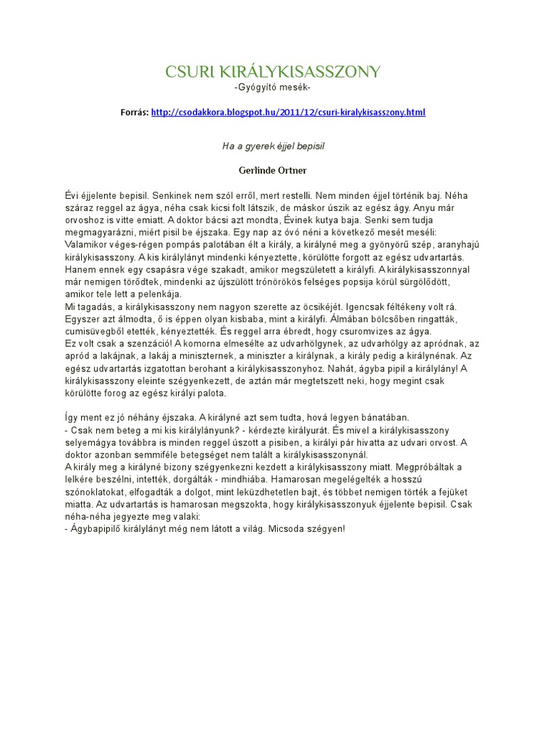 Csuri Királykisasszony | PDF