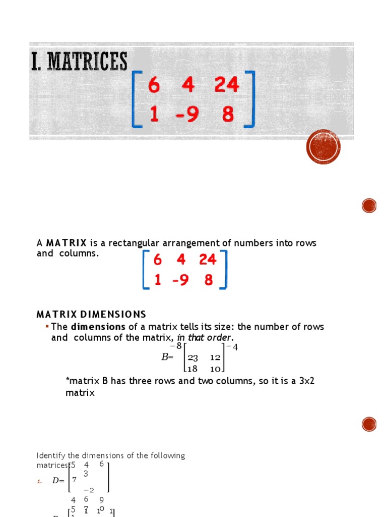 Addition and Subtraction of Matrices | PDF | Matrix (Mathematics) | Matrix Theory