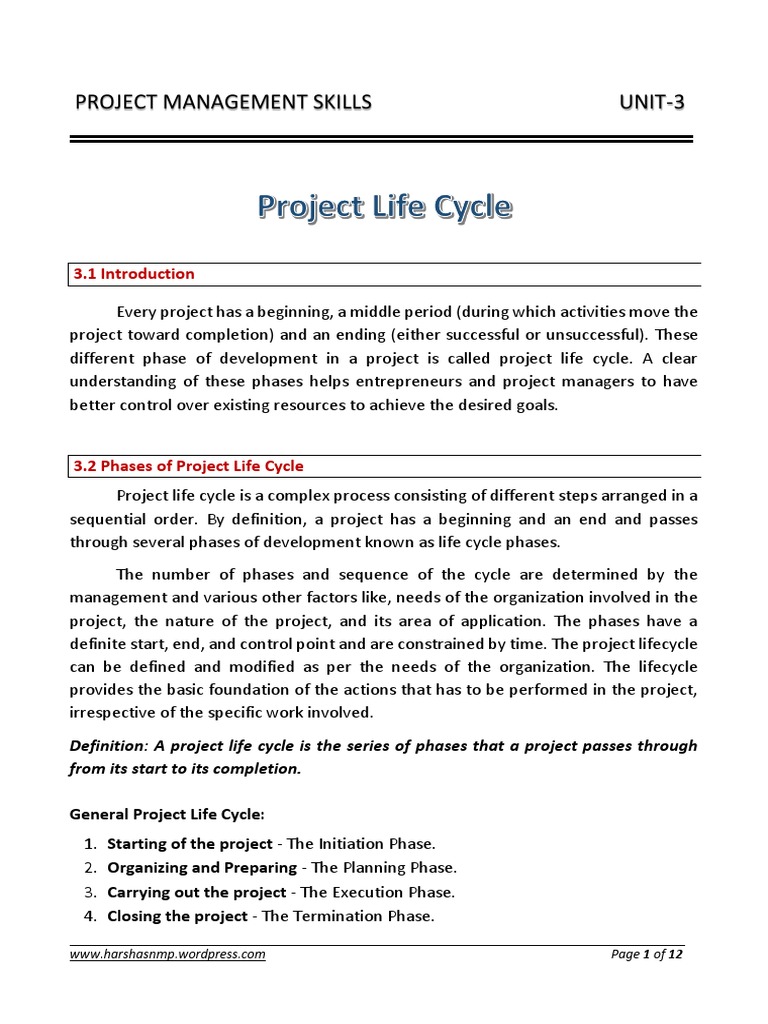 Project Management Skills Unit-3 | PDF | Project Management | Risk