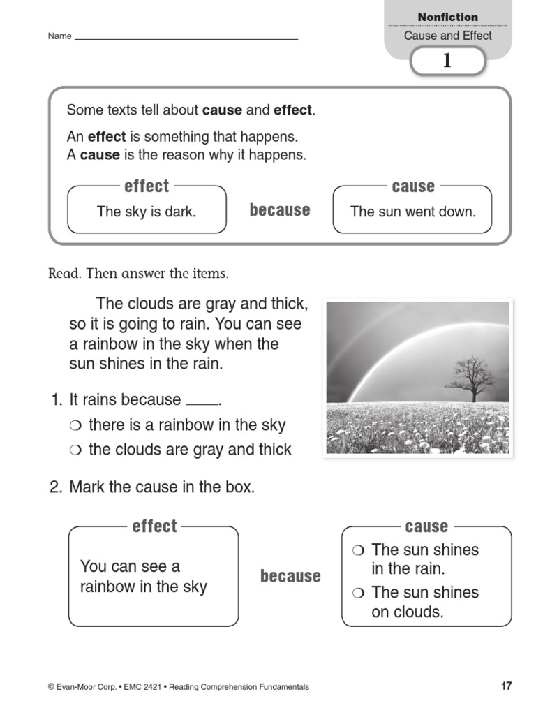 Week 03 Cause and Effect Non Fiction - G1 | PDF | Chicken