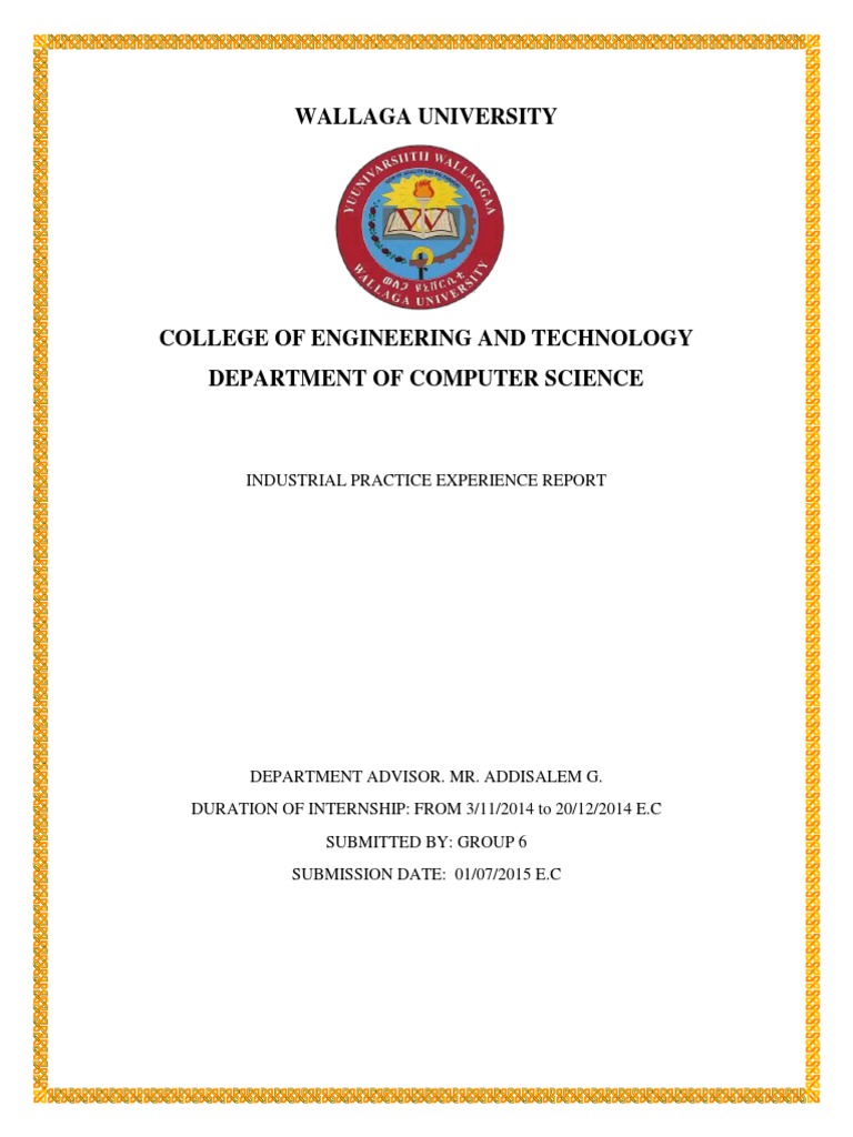 INDUSTRIAL PRACTICE EXPERIENCE REPORT - Ethio Telecom | PDF | High ...