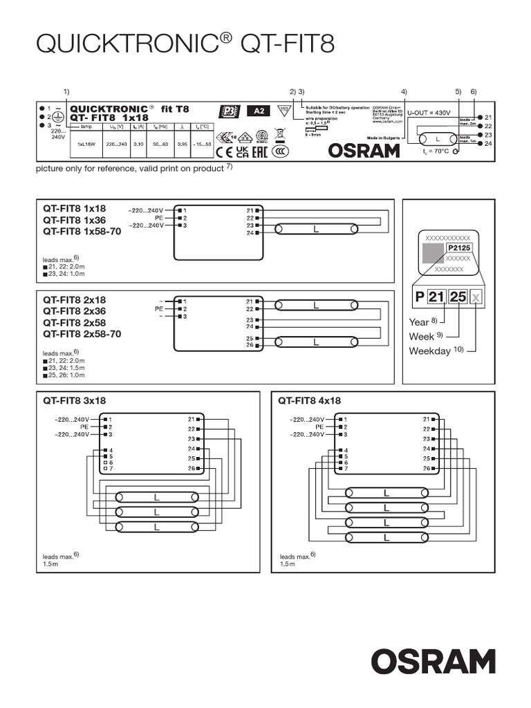 Quicktronic QT Fit8 | PDF