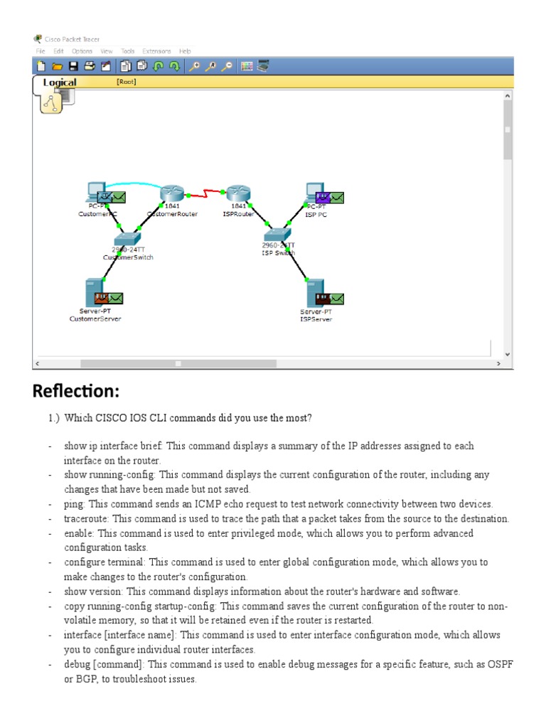 Best Practices for Securing Router Passwords and Commonly Used Cisco IOS CLI Commands | PDF ...