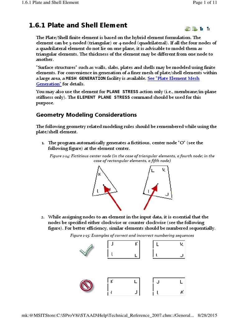 Plate and Shell Element Formulation | PDF | Stress (Mechanics) | Bending