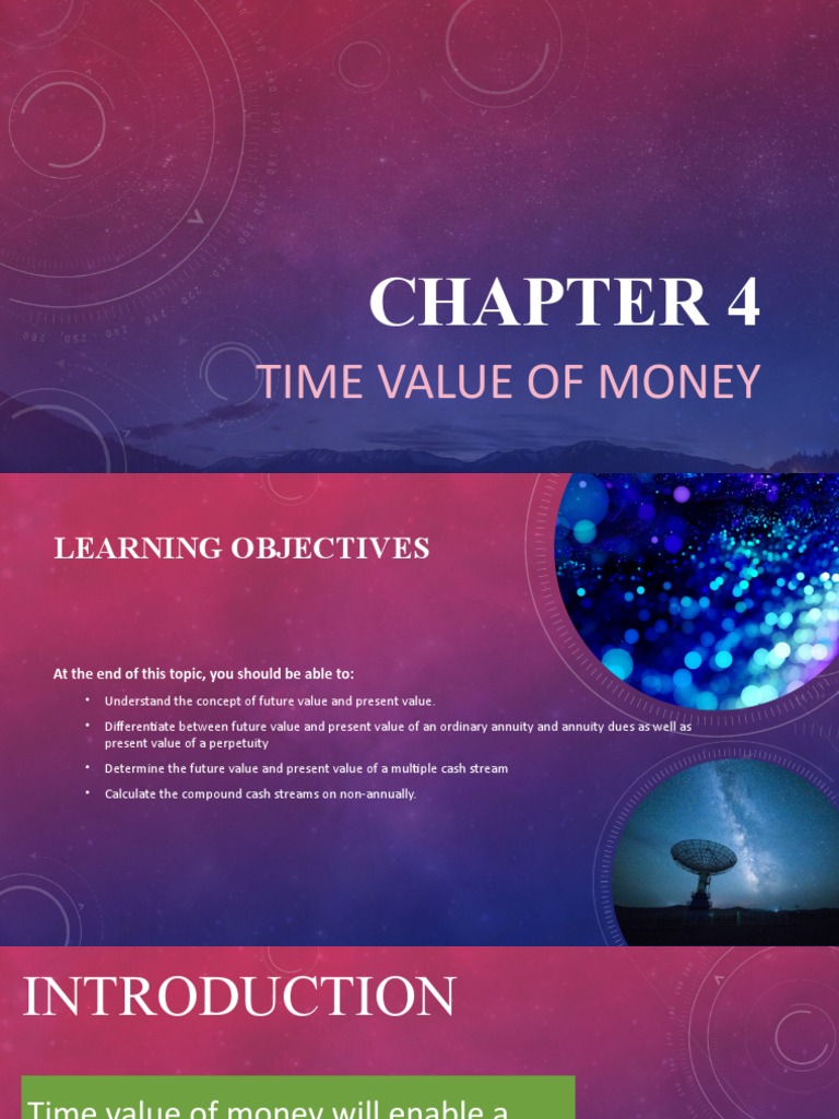 Chapter 4 - Time Value of Money | PDF | Present Value | Time Value Of Money