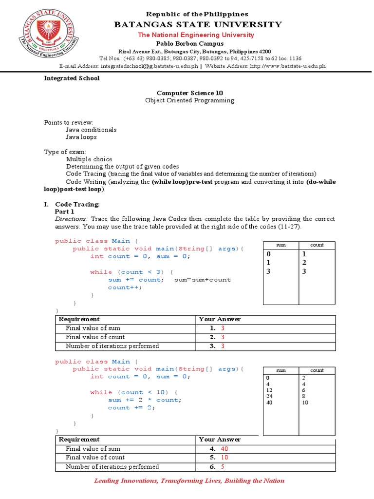 CS10 Reviewer | PDF | Software Engineering | Computer Programming